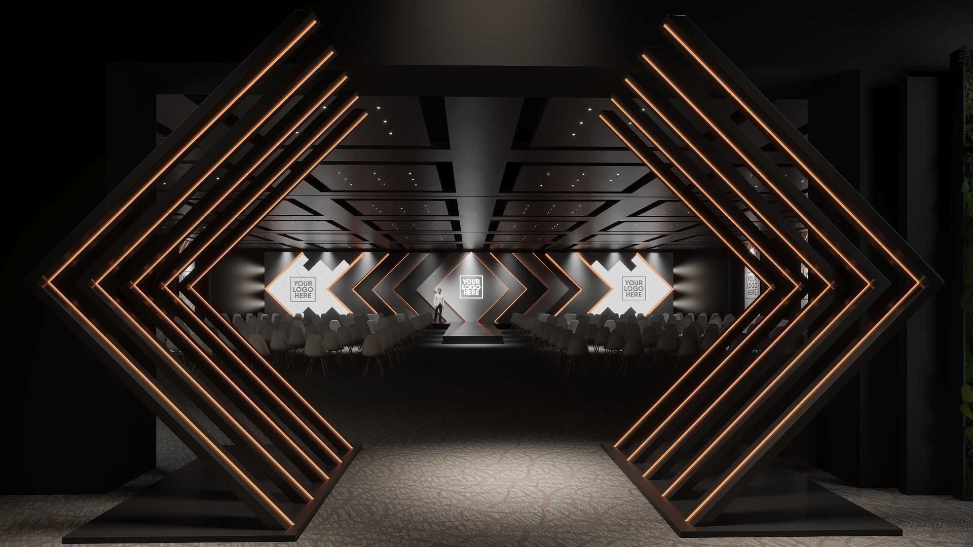 Corporate event 3D model | CGTrader