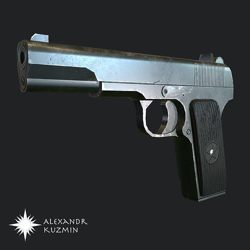 3D model TT Pistol mod 1933 Tula Tokarev VR / AR / low-poly | CGTrader