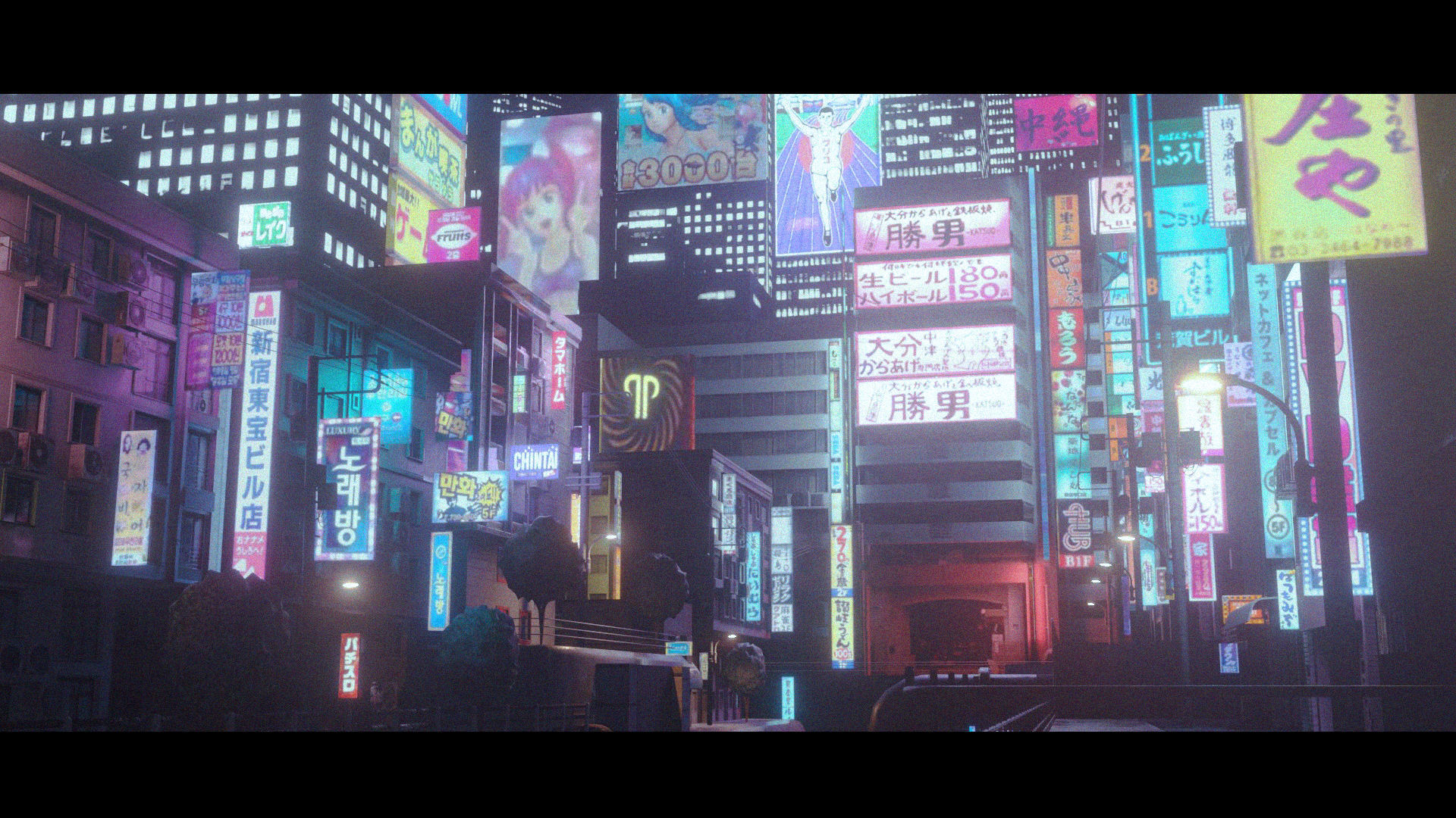 Cyberpunk Street Signs 3D model | CGTrader