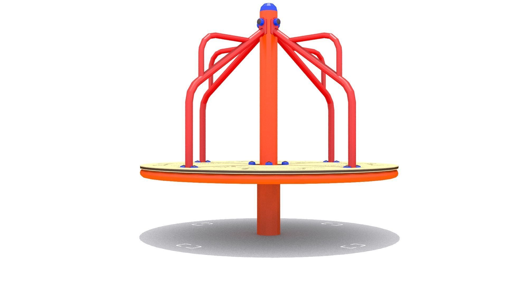 Playground- merry go round free 3D model | CGTrader