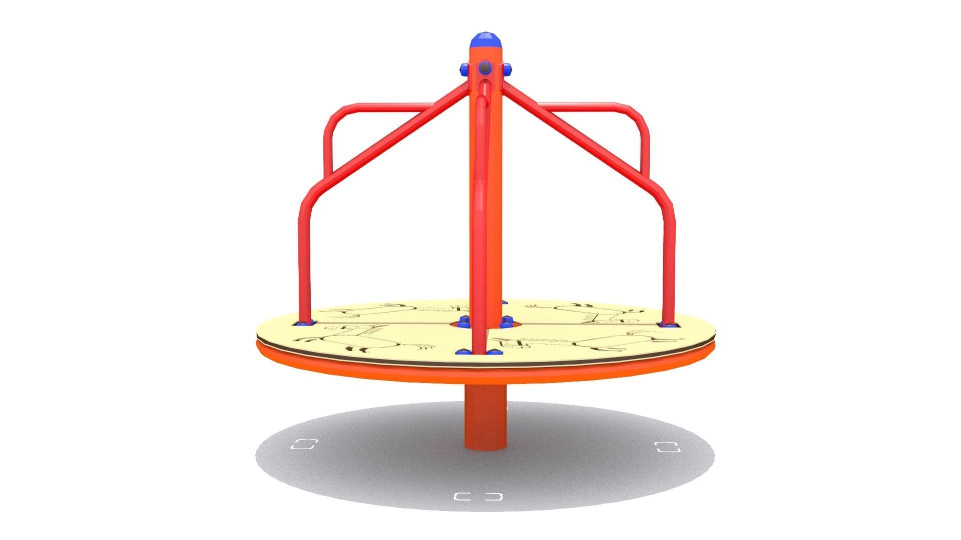 Playground- merry go round free 3D model | CGTrader