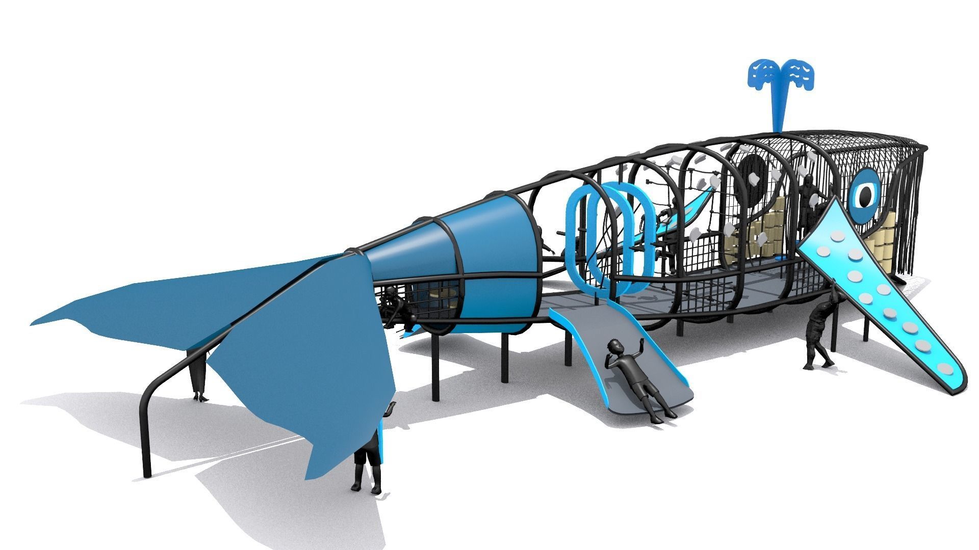 Whale Playground 3D model | CGTrader