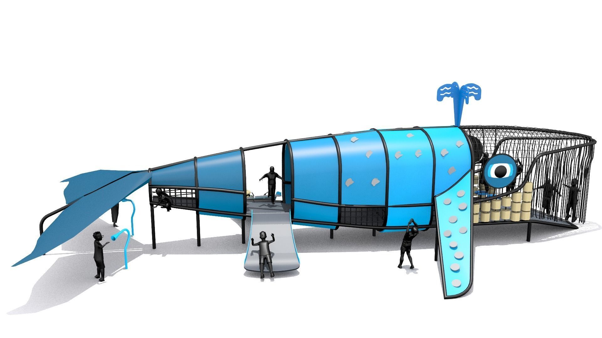Whale Playground 3D model | CGTrader