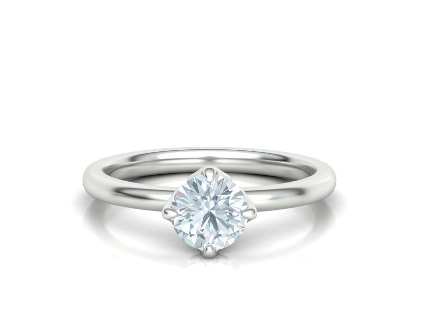 Solitaire 1ct Engagement Ring 4claw design 3dmodel 3D model 3D ...