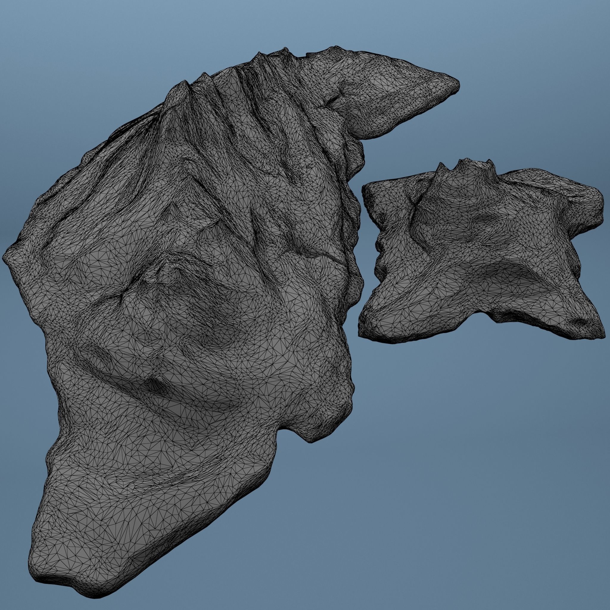 Iceberg ice floe cartoon 3 3D model | CGTrader