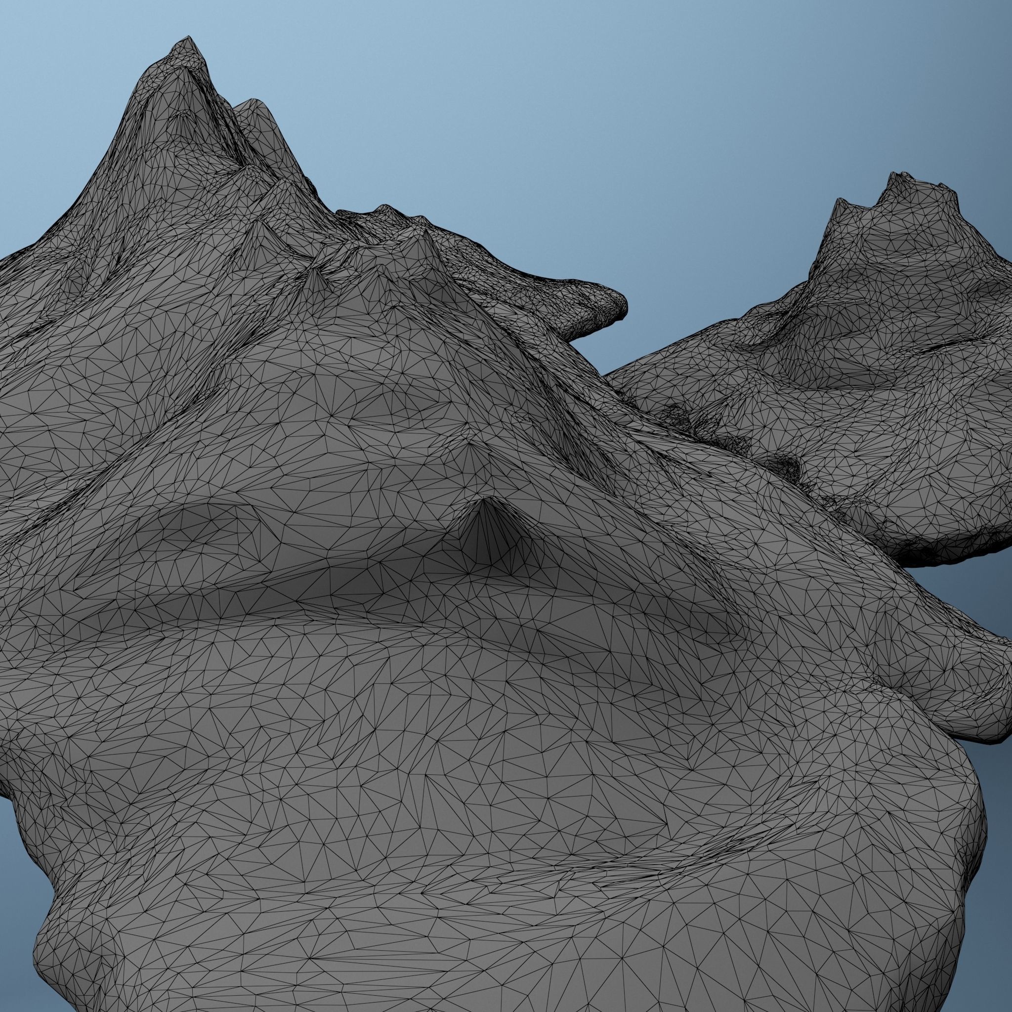 Iceberg ice floe cartoon 3 3D model | CGTrader