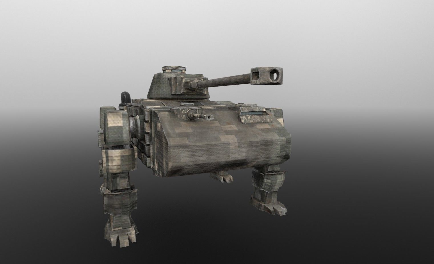 Tank with legs free 3D model | CGTrader