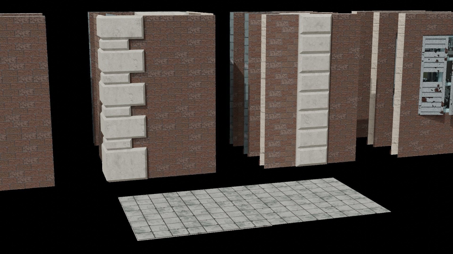 3D model Insane Asylum Kit VR / AR / low-poly | CGTrader