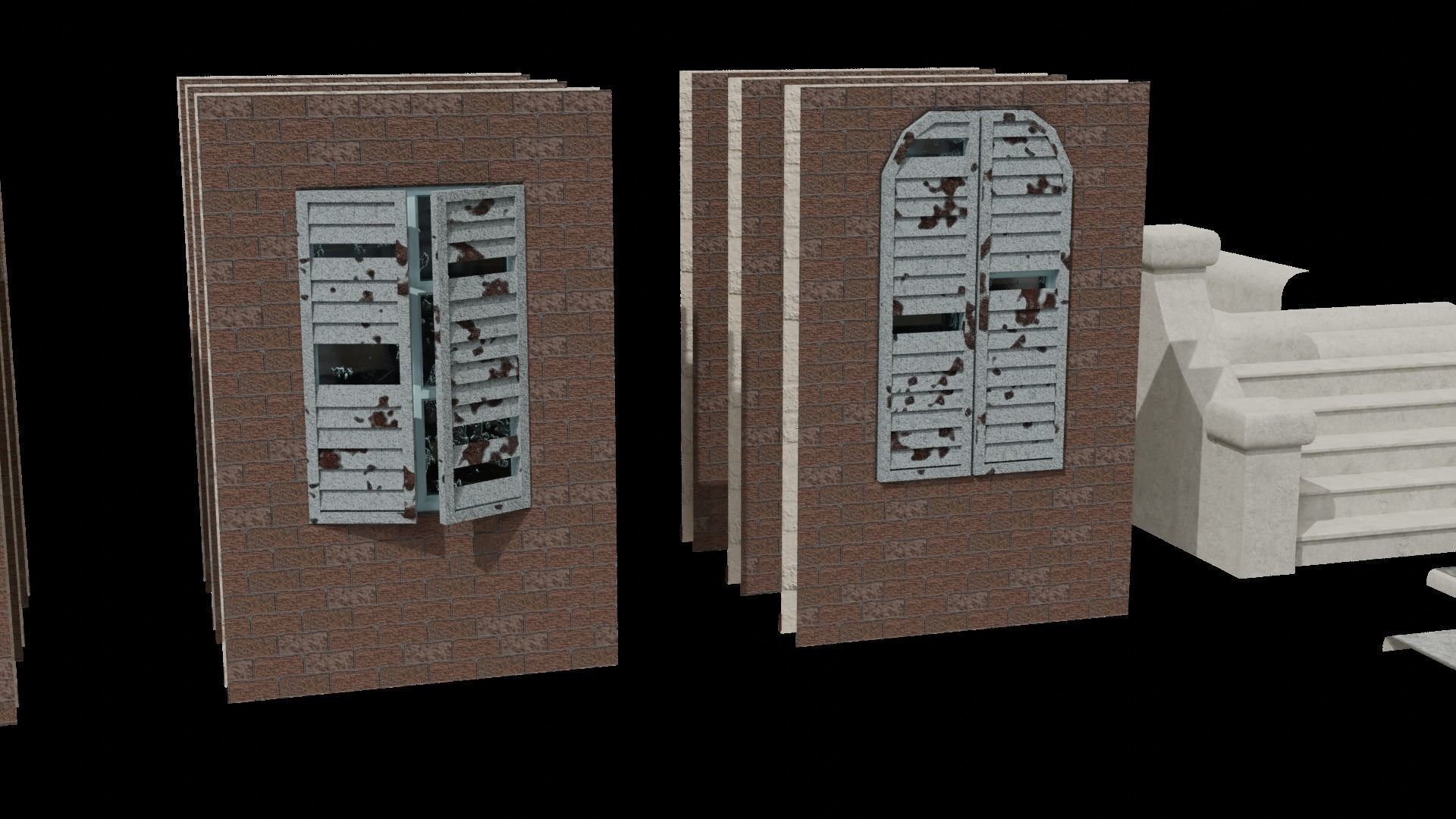 3D model Insane Asylum Kit VR / AR / low-poly | CGTrader