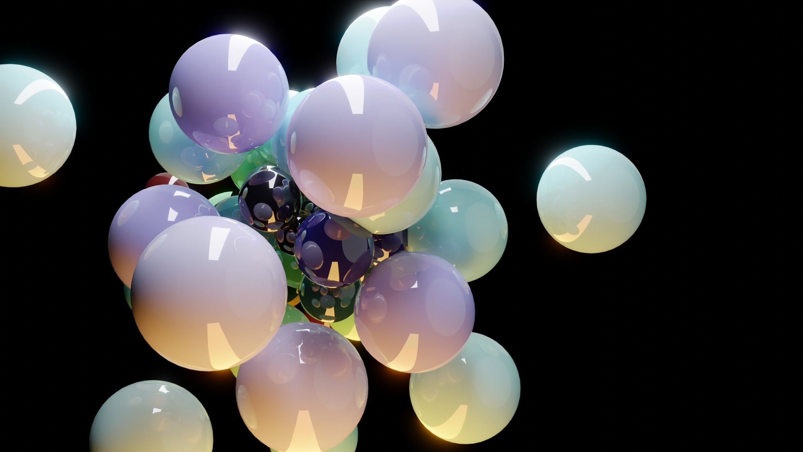 Music balls 3D model animated | CGTrader