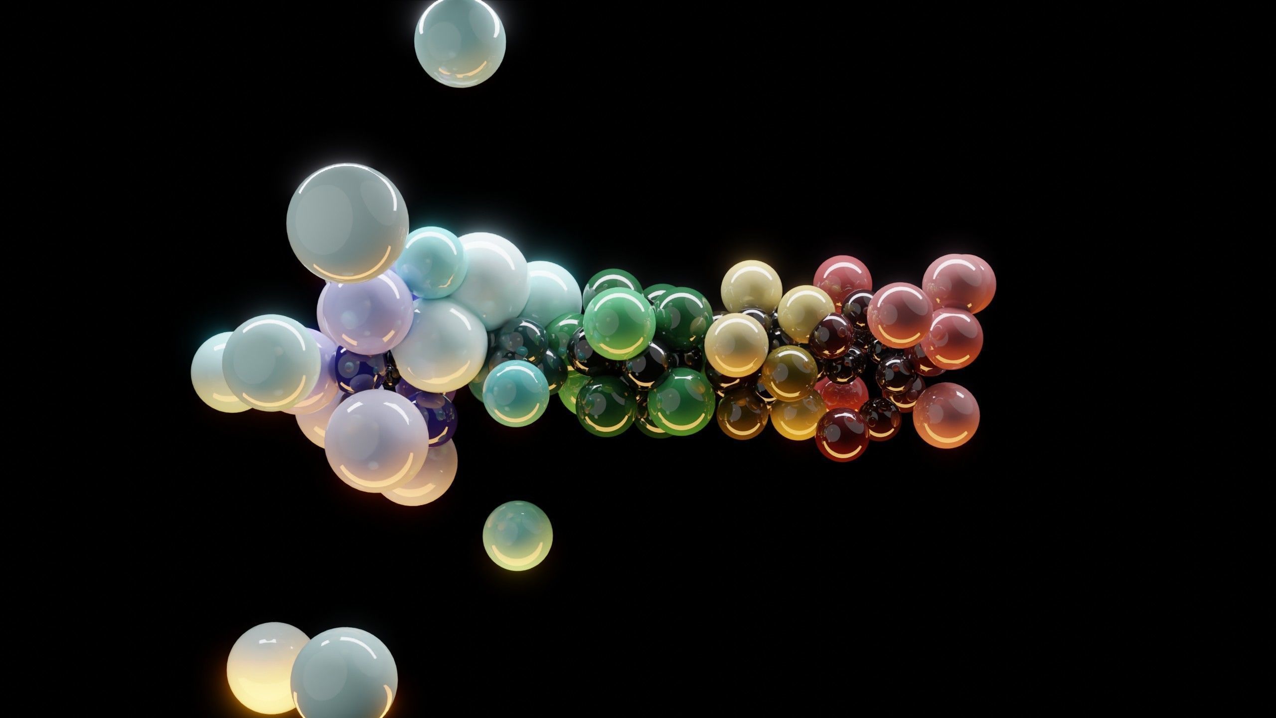 Music balls 3D model animated | CGTrader