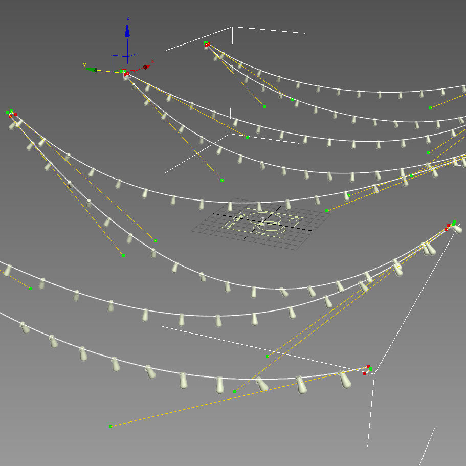 Editable Garland Color 3D model | CGTrader