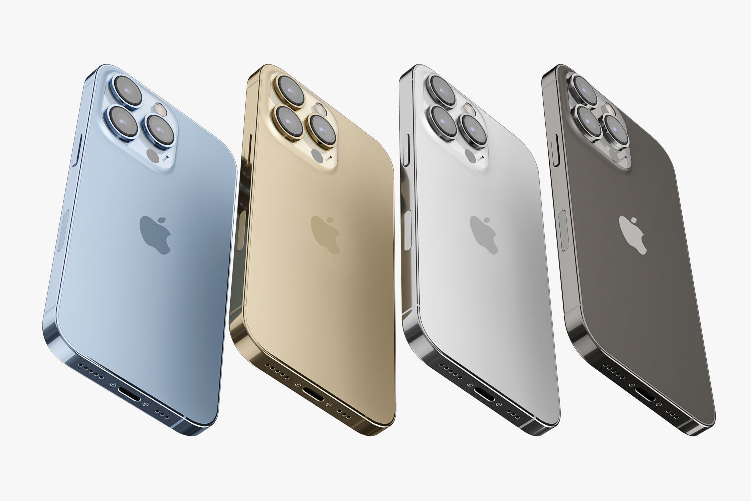 Apple iPhone 13 Pro All colors 3D model | CGTrader