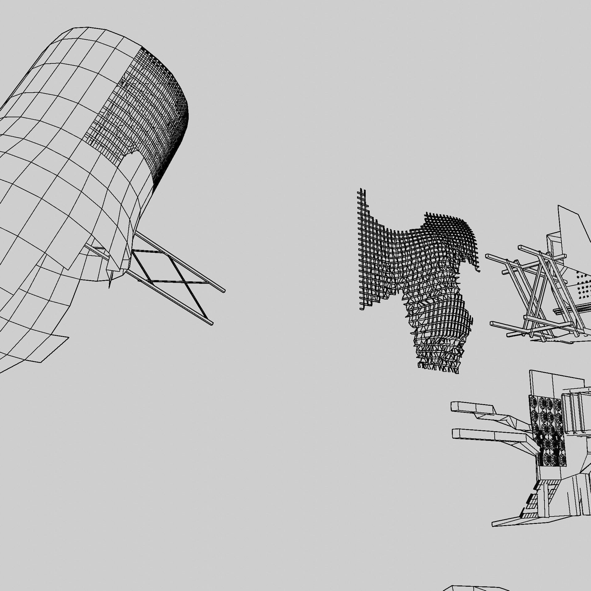 3D model Space debris VR / AR / low-poly | CGTrader