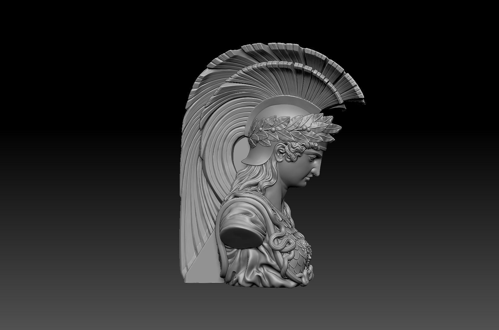 Athena Bust sculpture 3D model 3D model 3D printable | CGTrader