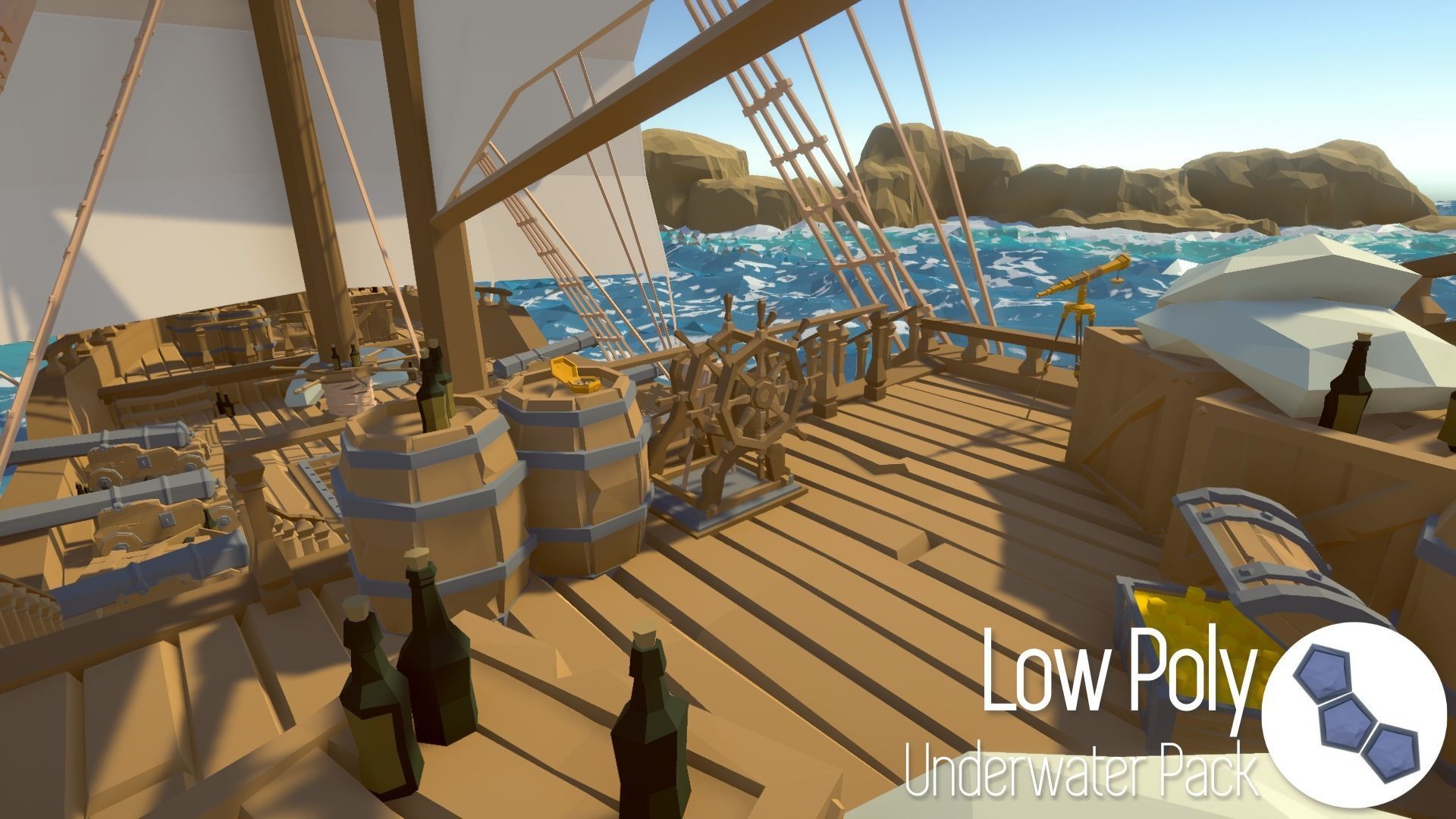 3D model Low Poly Underwater Pack VR / AR / low-poly | CGTrader
