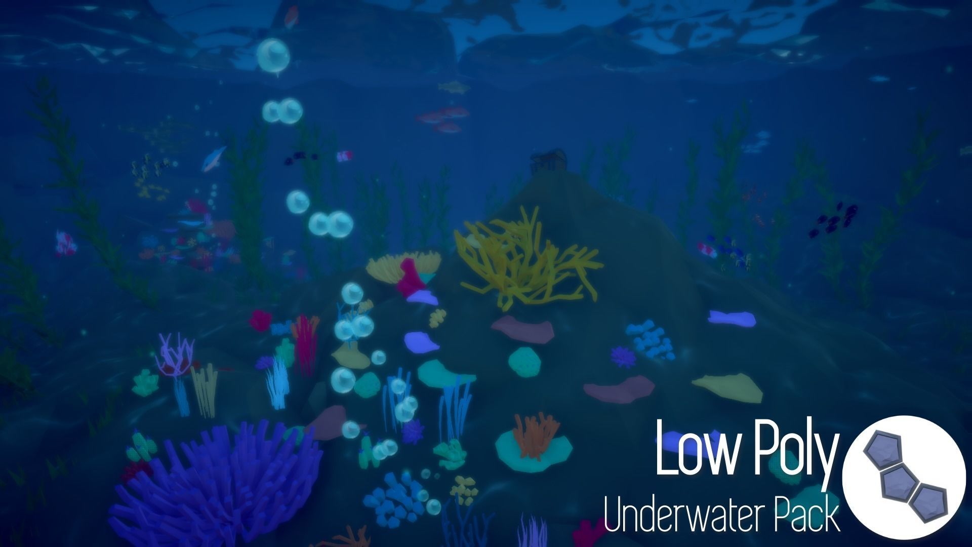 3D model Low Poly Underwater Pack VR / AR / low-poly | CGTrader