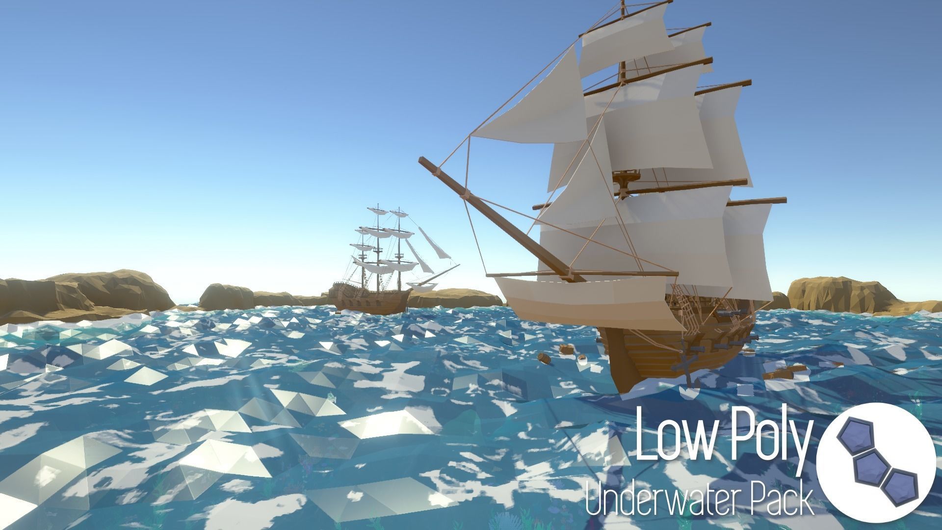 3D model Low Poly Underwater Pack VR / AR / low-poly | CGTrader