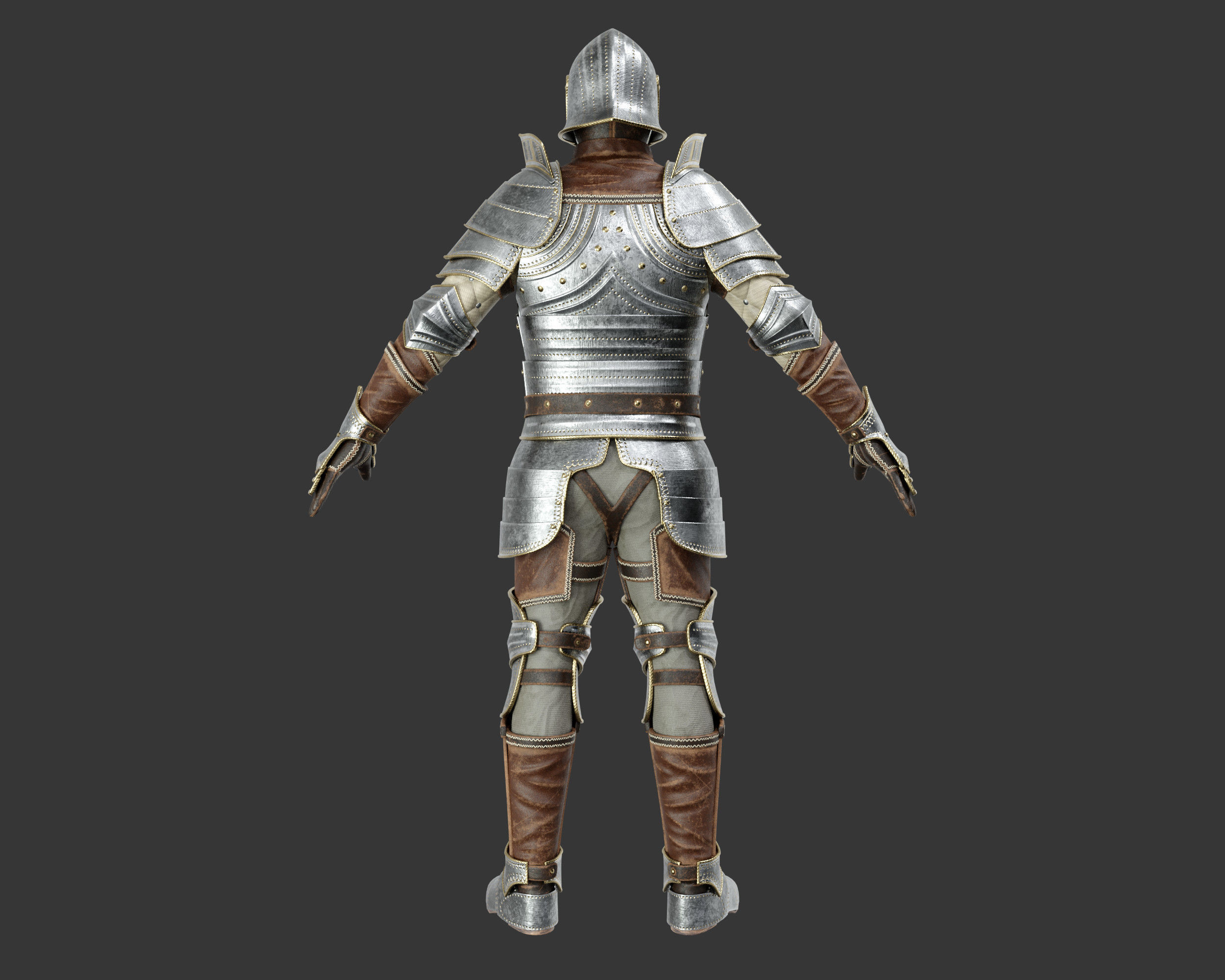 3D model Medieval Noble Armor Suit VR / AR / low-poly | CGTrader