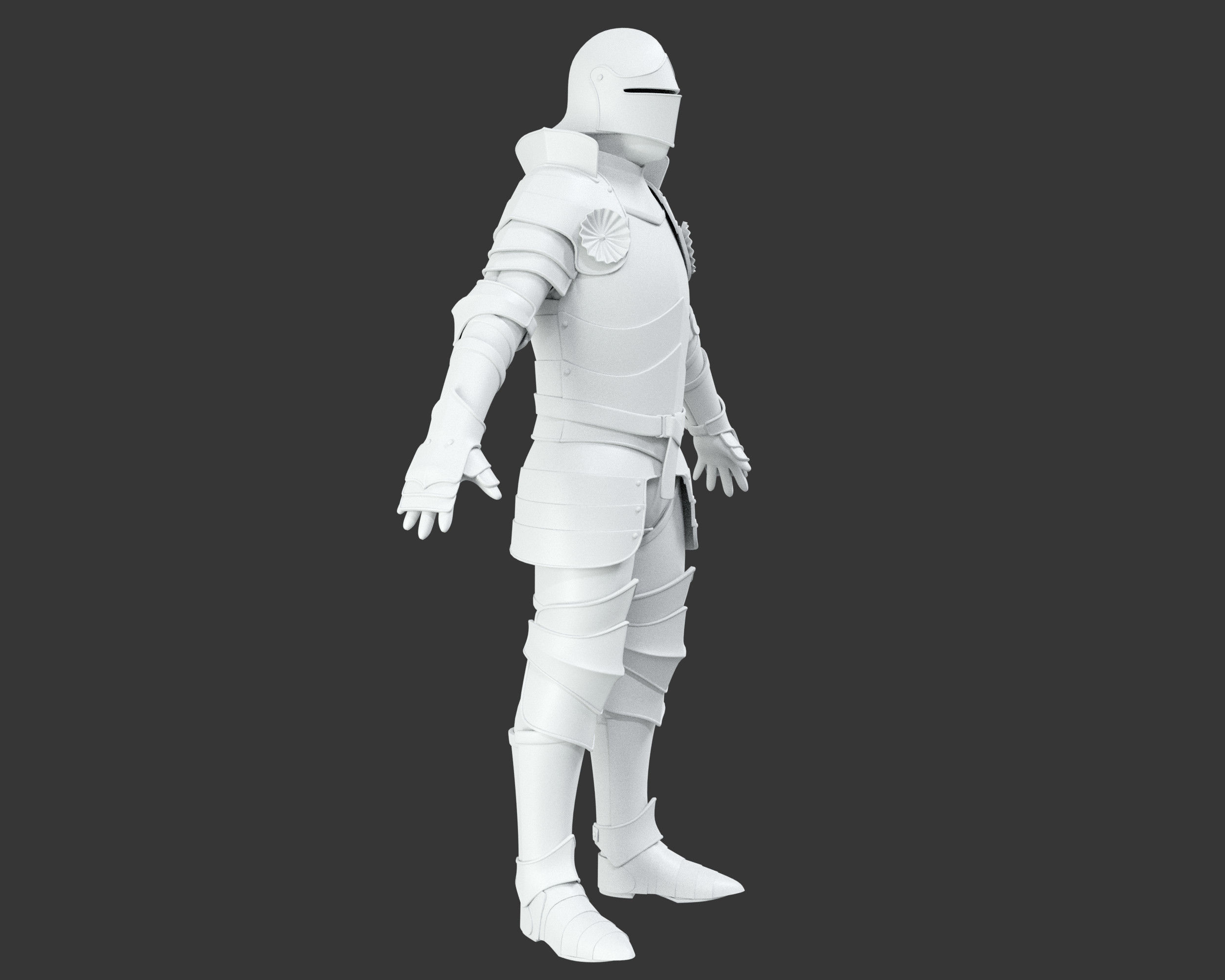 3D model Medieval Noble Armor Suit VR / AR / low-poly | CGTrader