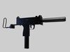 Low poly mac-10 model gun free VR / AR / low-poly 3D model animated ...