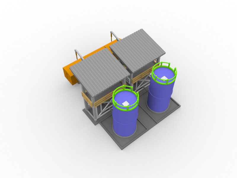 Cargo storage tank model 1 87 HO scale for railway diorama 3D model 3D ...