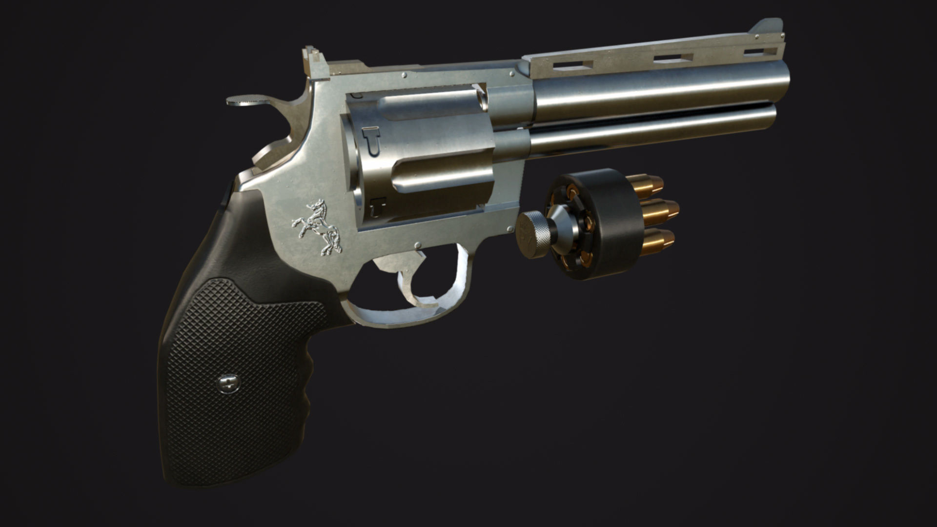 3D model Colt Python 357 Revolver VR / AR / low-poly | CGTrader