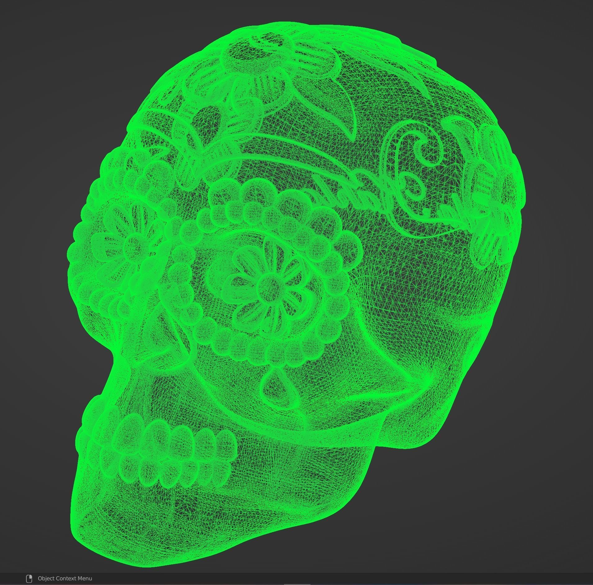 FRIDA KAHLO SUGAR SKULL 3D MODEL 3D model 3D printable | CGTrader