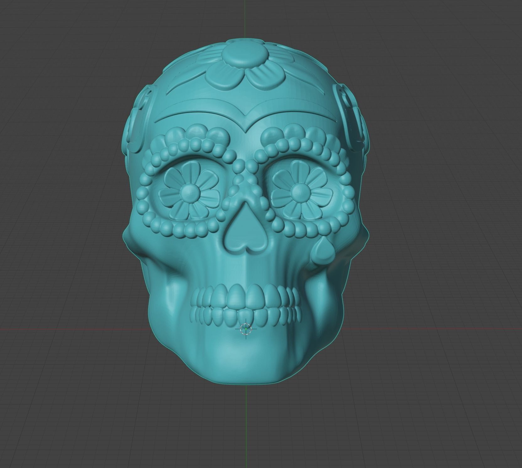 FRIDA KAHLO SUGAR SKULL 3D MODEL 3D model 3D printable | CGTrader
