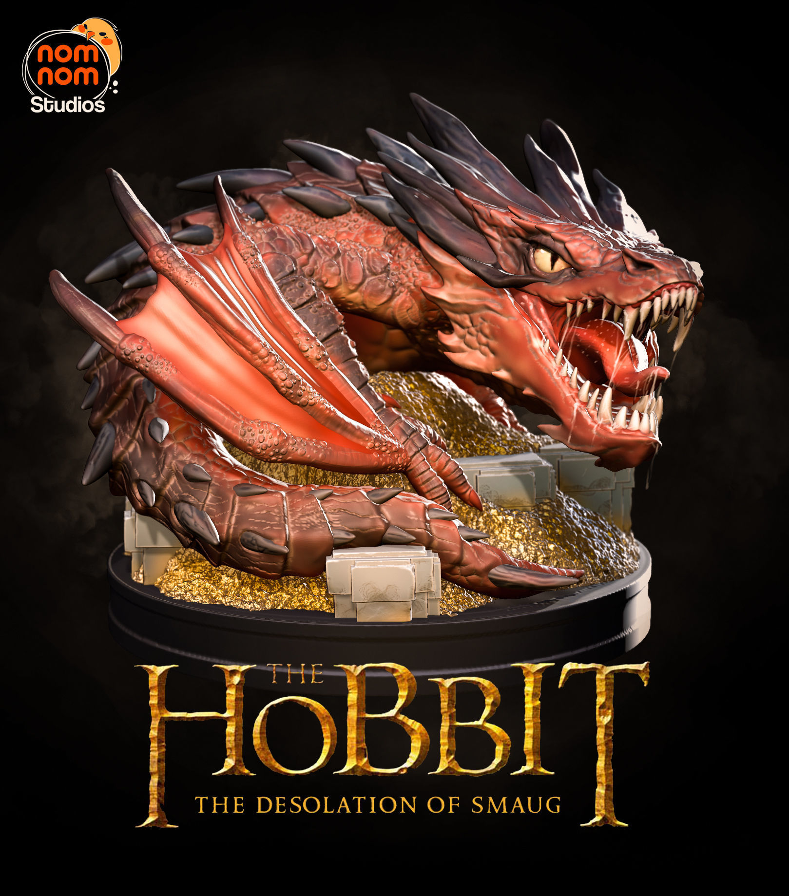 Tiny Smaug - The Hobbit 3D model 3D printable | CGTrader