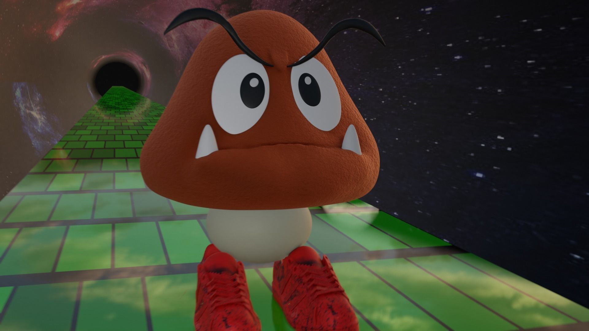 Goomba nintendo mario mushroom 3D model | CGTrader