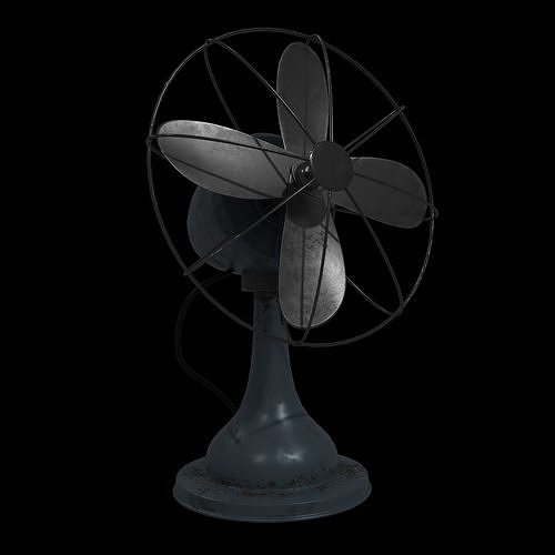 Rusty Vintage Fan 3D model | CGTrader