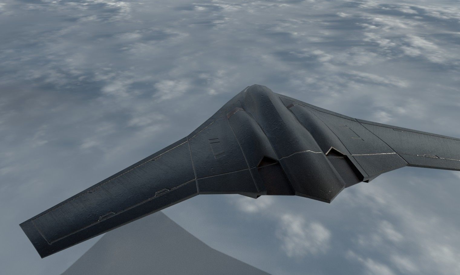 3D model stealth bomber VR / AR / low-poly | CGTrader