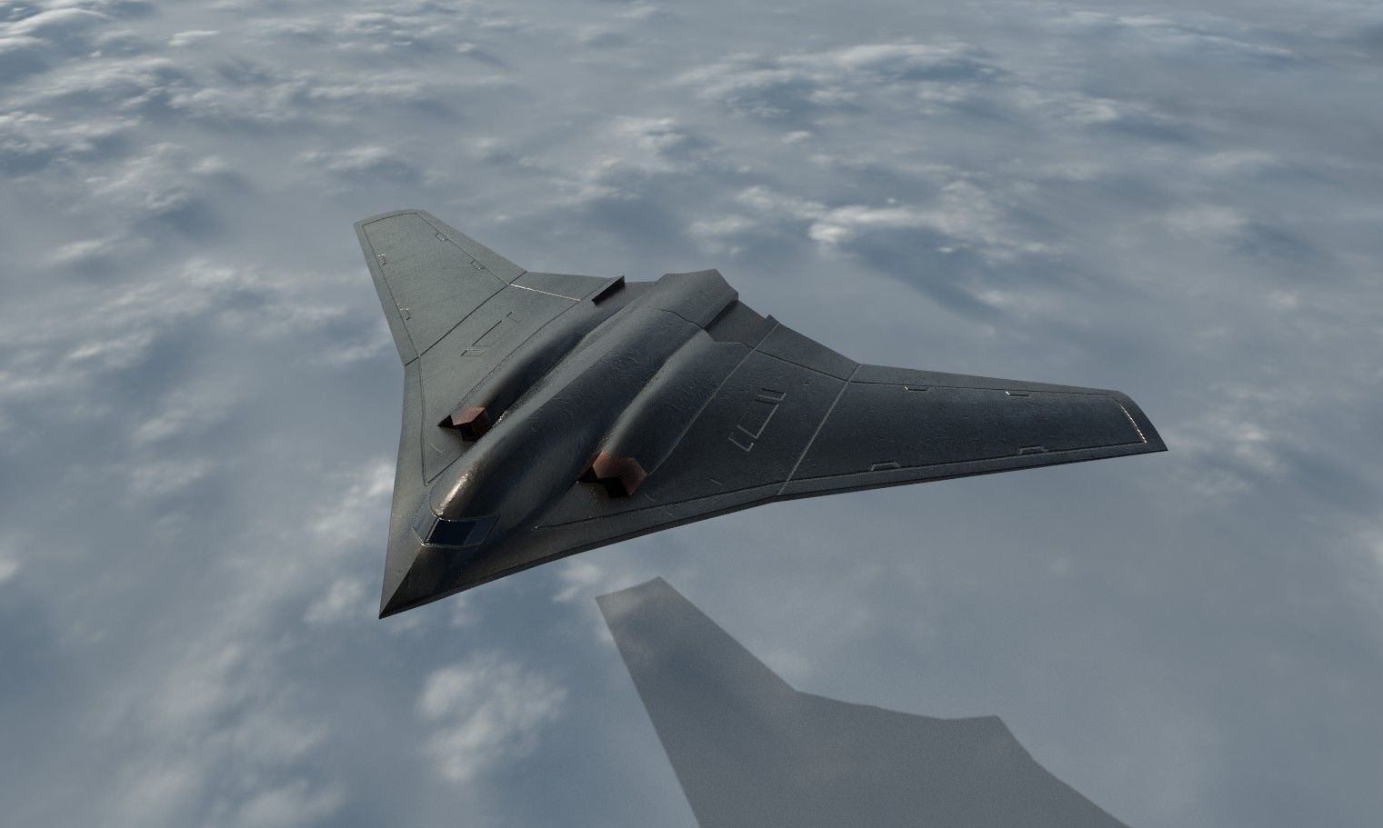3D model stealth bomber VR / AR / low-poly | CGTrader