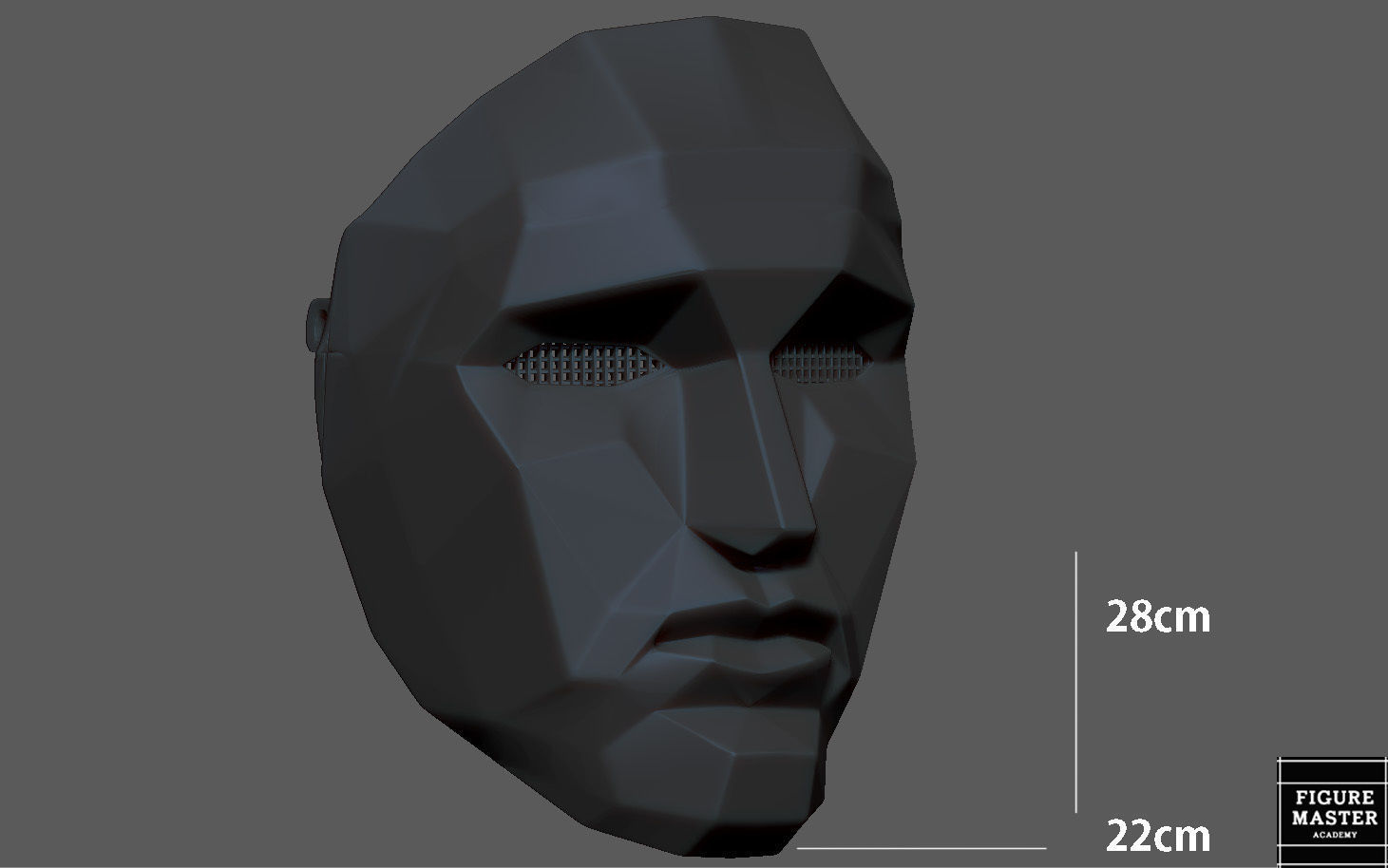 SQUID GAME MASK FRONT MAN LIFE SIZE COSPLAY NETFLIX 3D model 3D ...