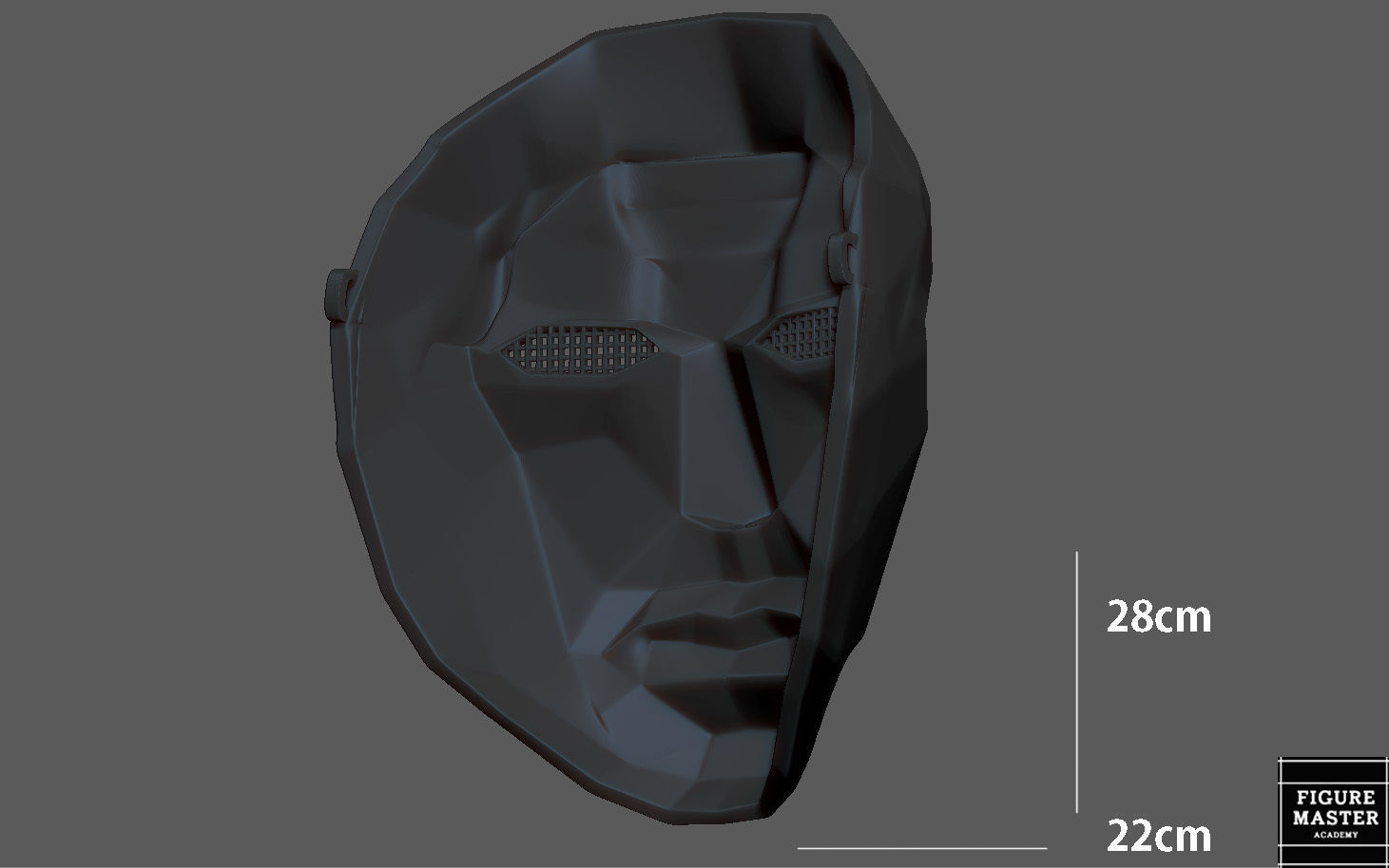 SQUID GAME MASK FRONT MAN LIFE SIZE COSPLAY NETFLIX 3D model 3D ...