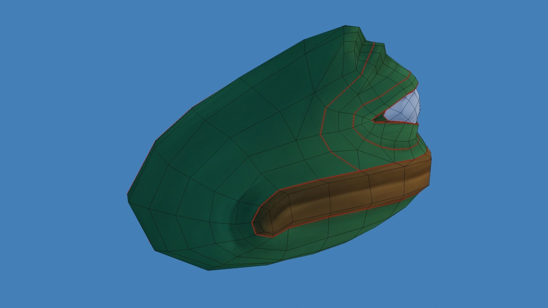 3D model Sadge 3d model frog head VR / AR / low-poly | CGTrader