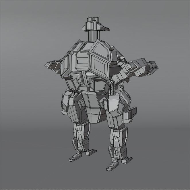 3D model LowPoly Mech robot VR / AR / low-poly | CGTrader