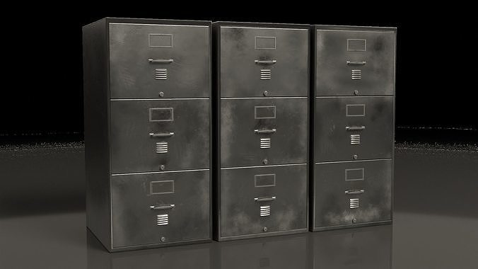 3D model File Drawer VR / AR / low-poly | CGTrader