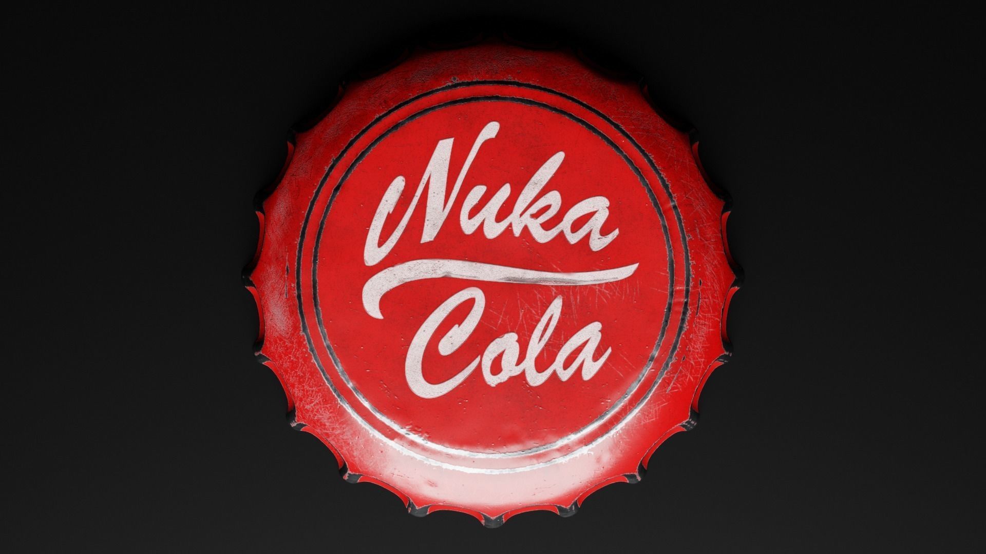 Nuka Cola Cap 3D model | CGTrader