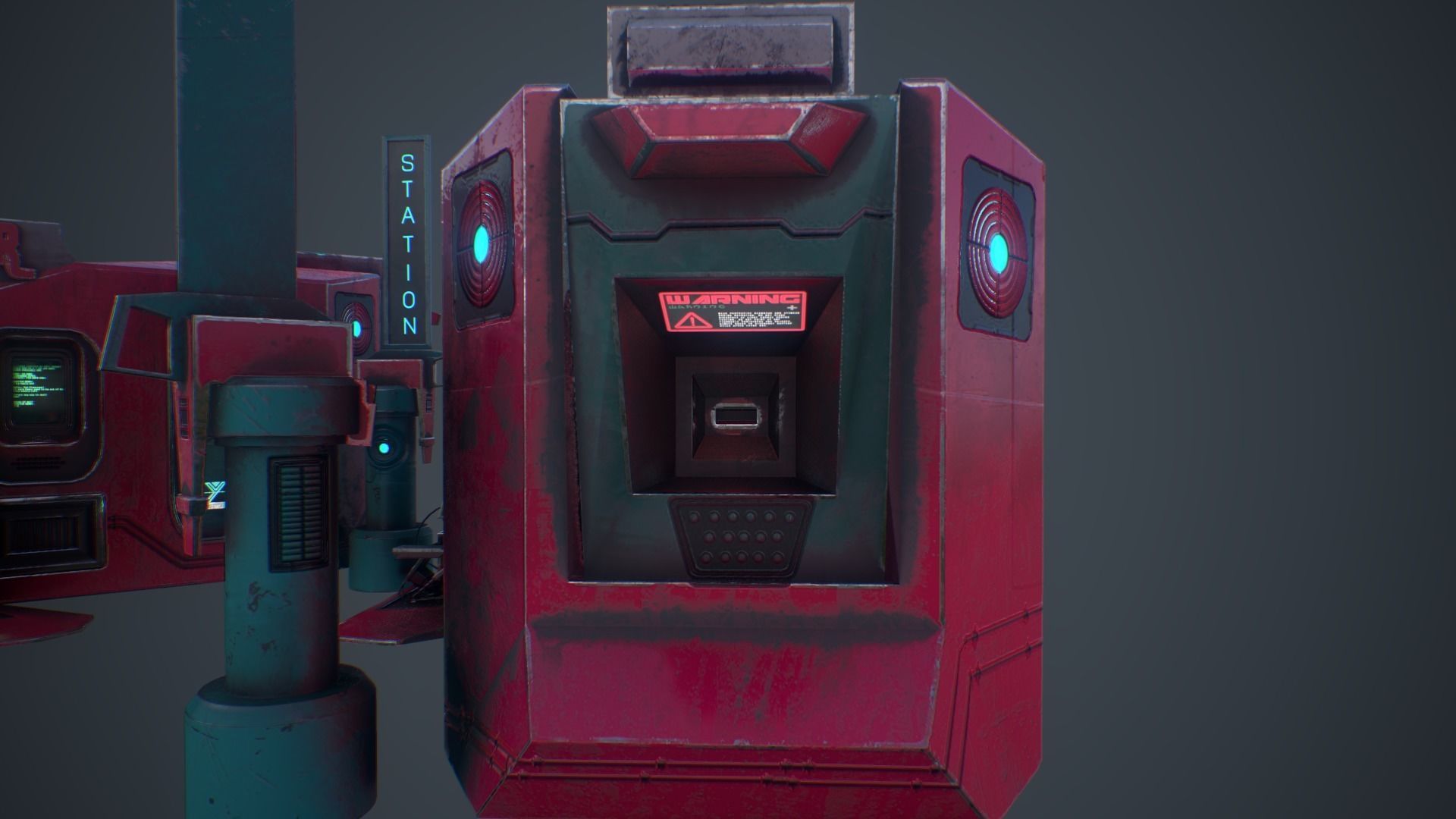 3D model Sci-fi Call Center VR / AR / low-poly | CGTrader