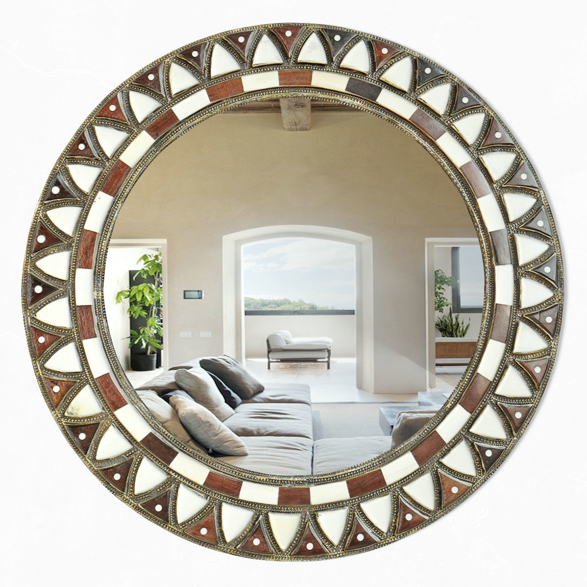 Inlay Round Mirror 3D model | CGTrader