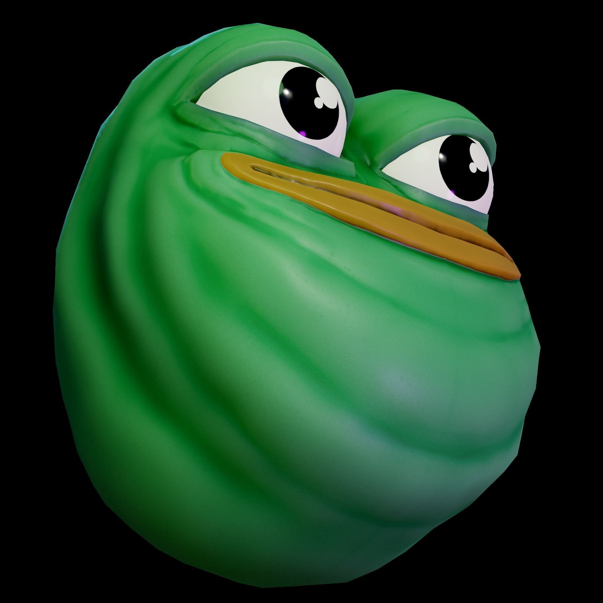 3D model Pepe the frog head VR / AR / low-poly | CGTrader
