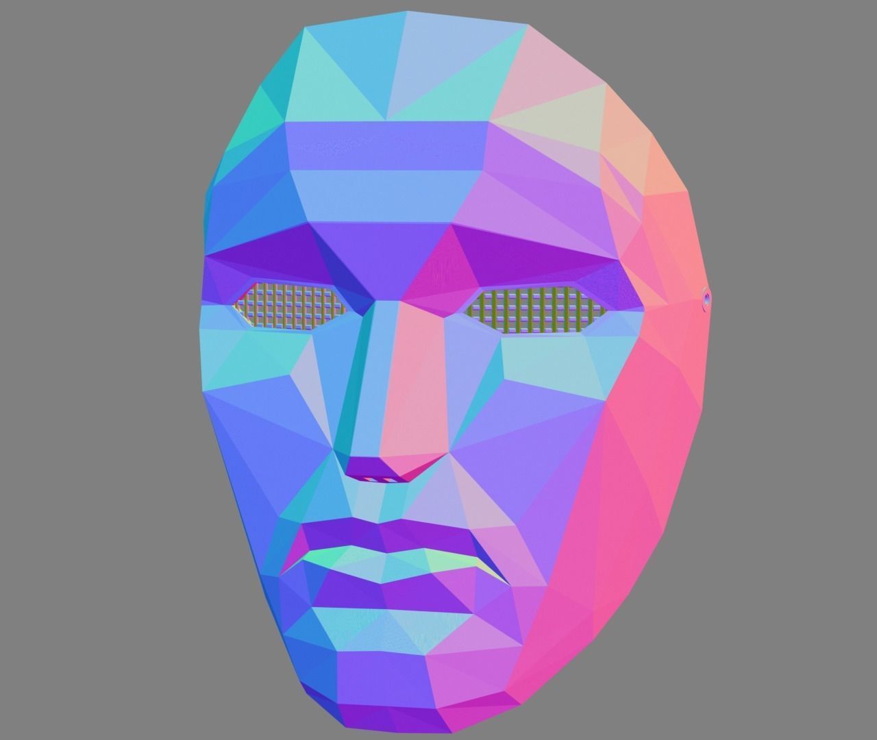 3D model Frontman Mask - Squid Game VR / AR / low-poly | CGTrader