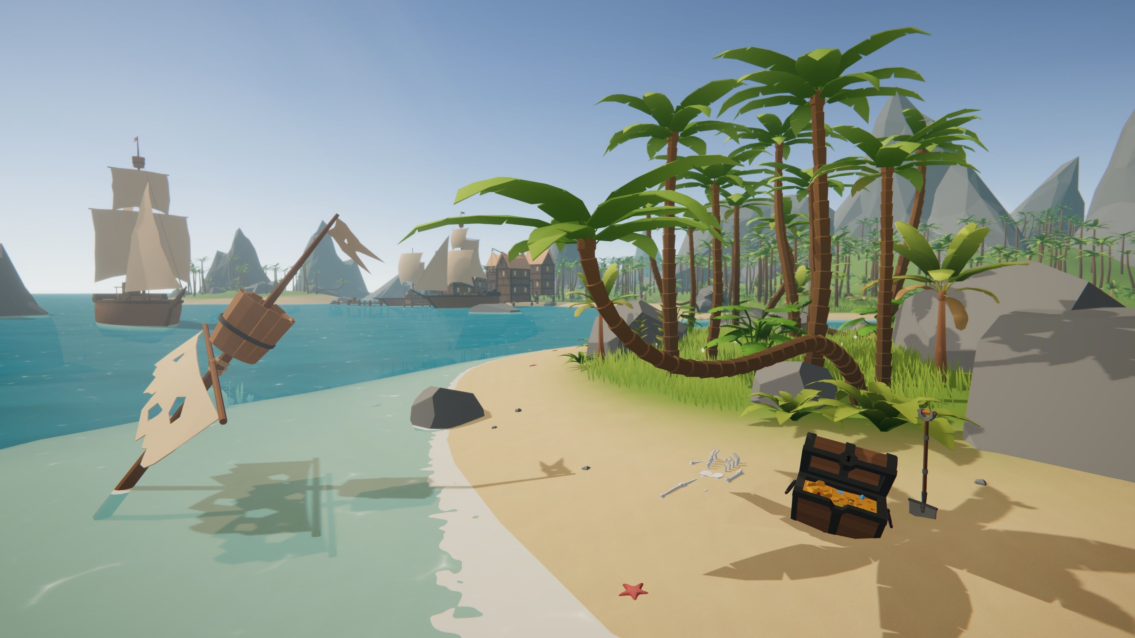 3D model Low Poly Tropical Island - 3D Asset VR / AR / low-poly | CGTrader
