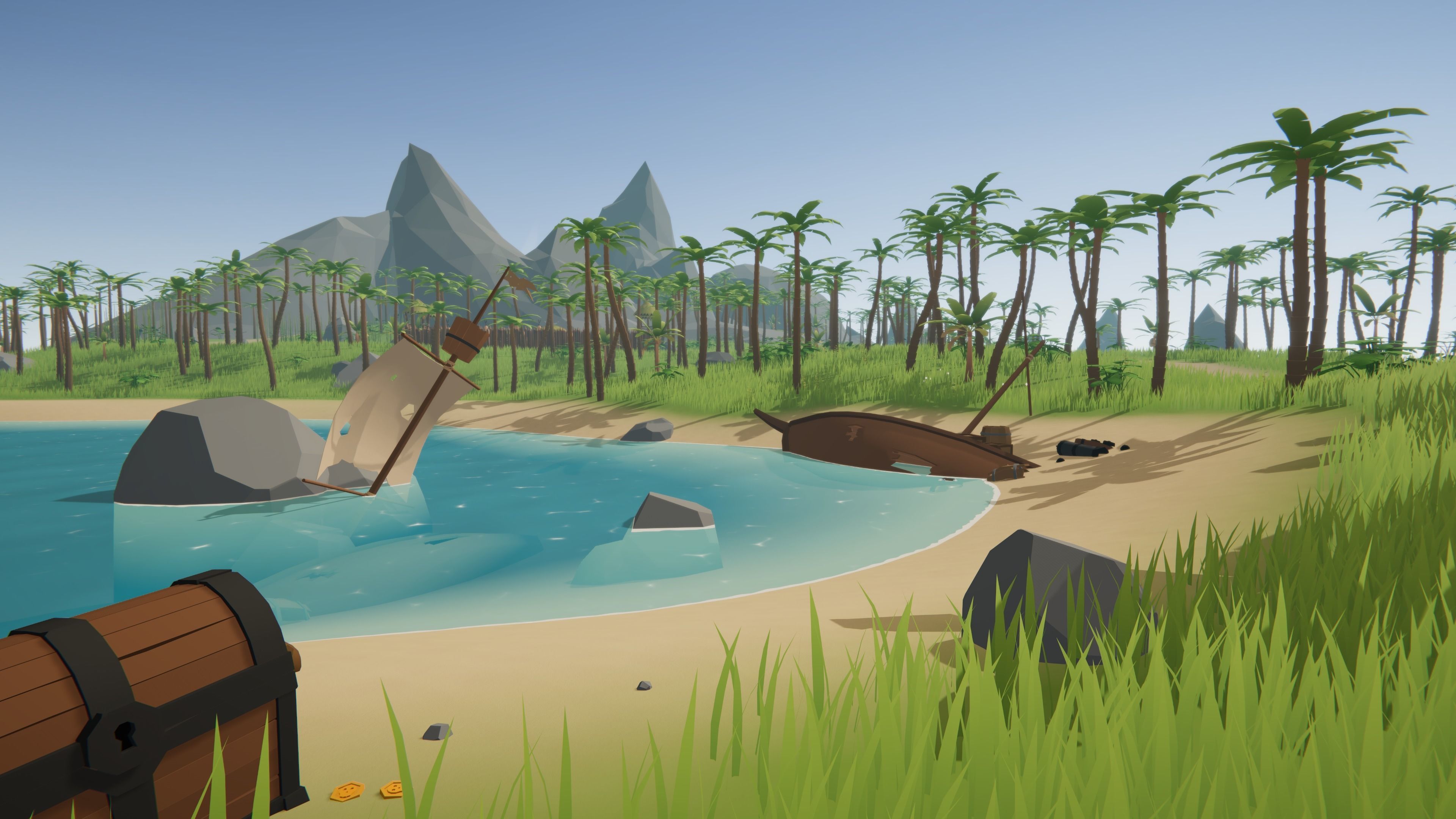 3D model Low Poly Tropical Island - 3D Asset VR / AR / low-poly | CGTrader