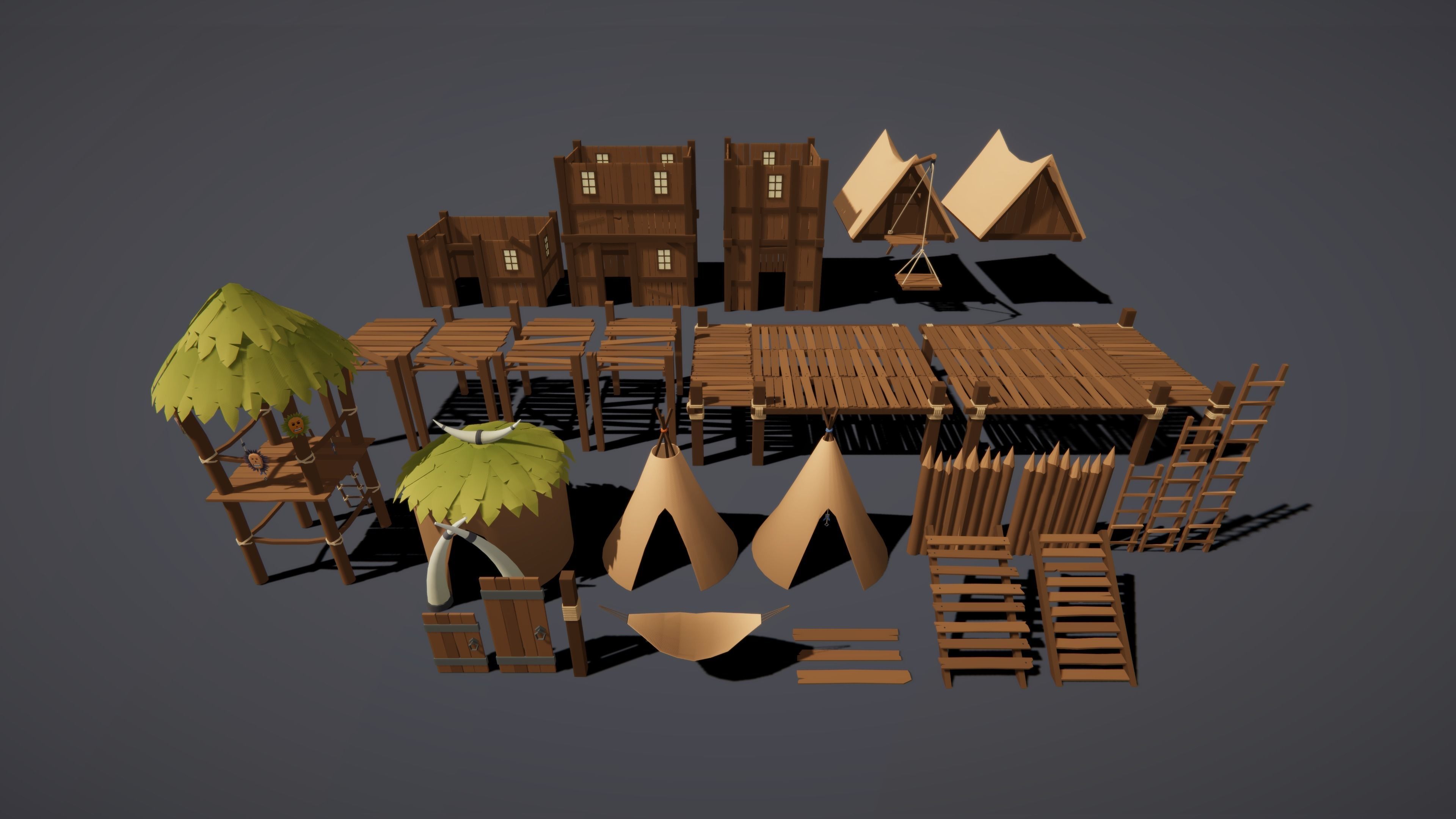 3D model Low Poly Tropical Island - 3D Asset VR / AR / low-poly | CGTrader