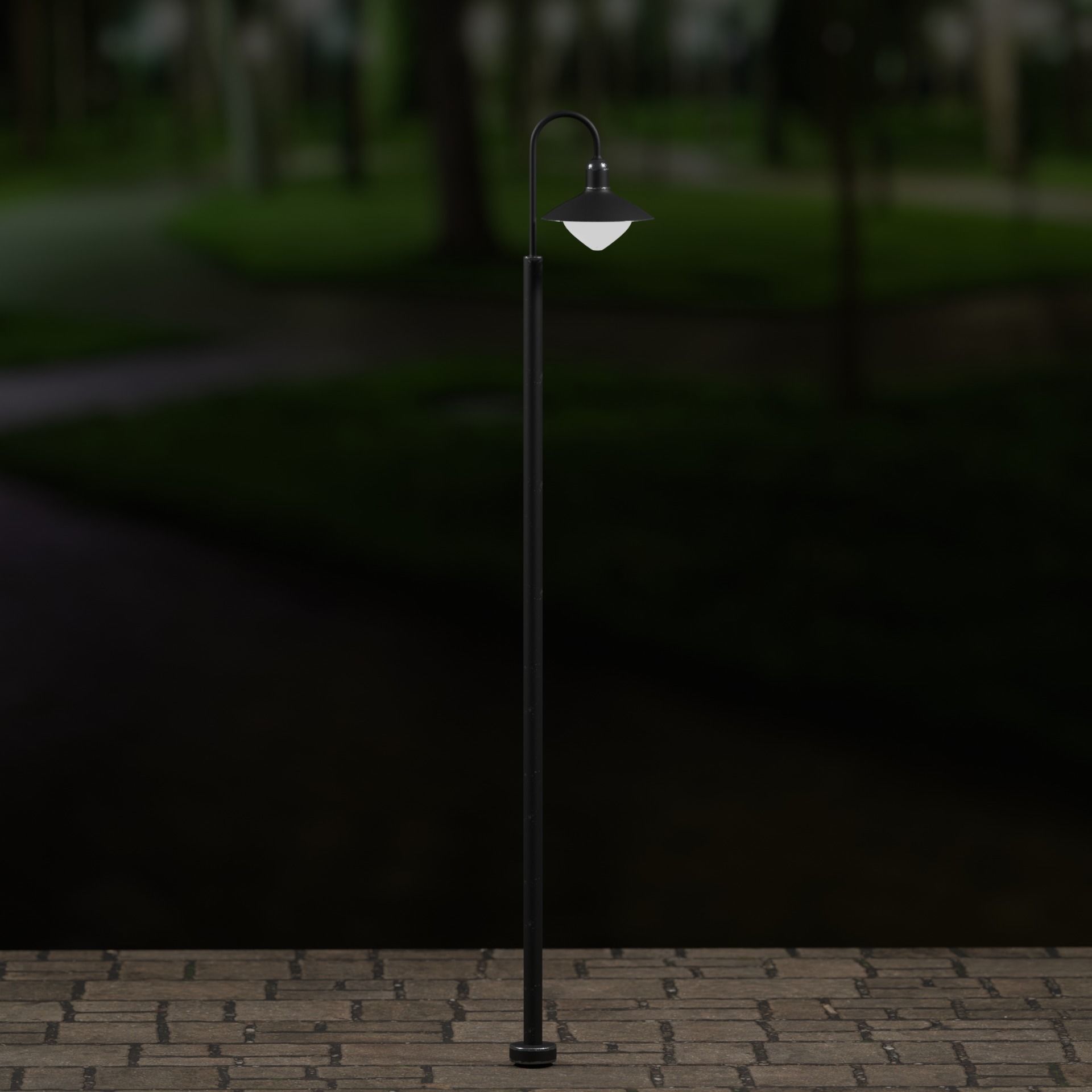 3D model 3d Model of a street light VR / AR / low-poly | CGTrader