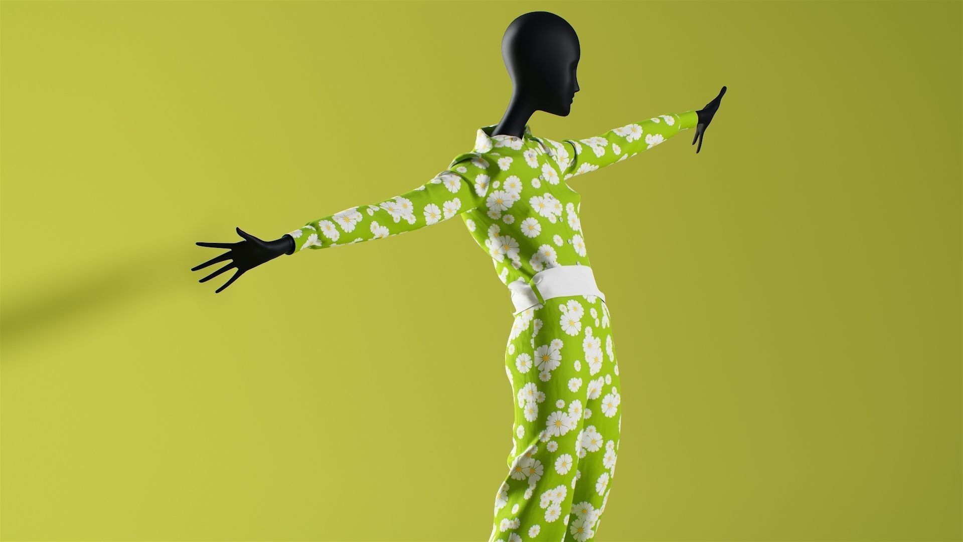 Colleen Corby 1960 Combinaison Pose 03 3D model | CGTrader