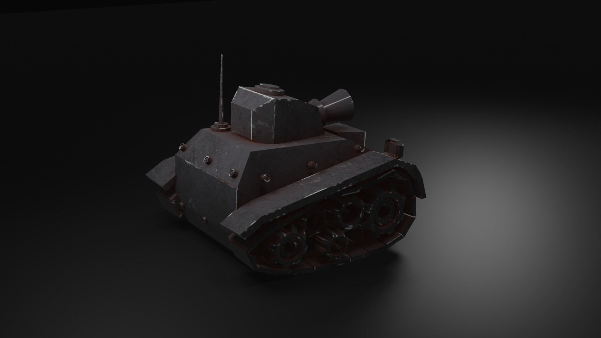 3D model Stylized Low Poly Tank VR / AR / low-poly | CGTrader